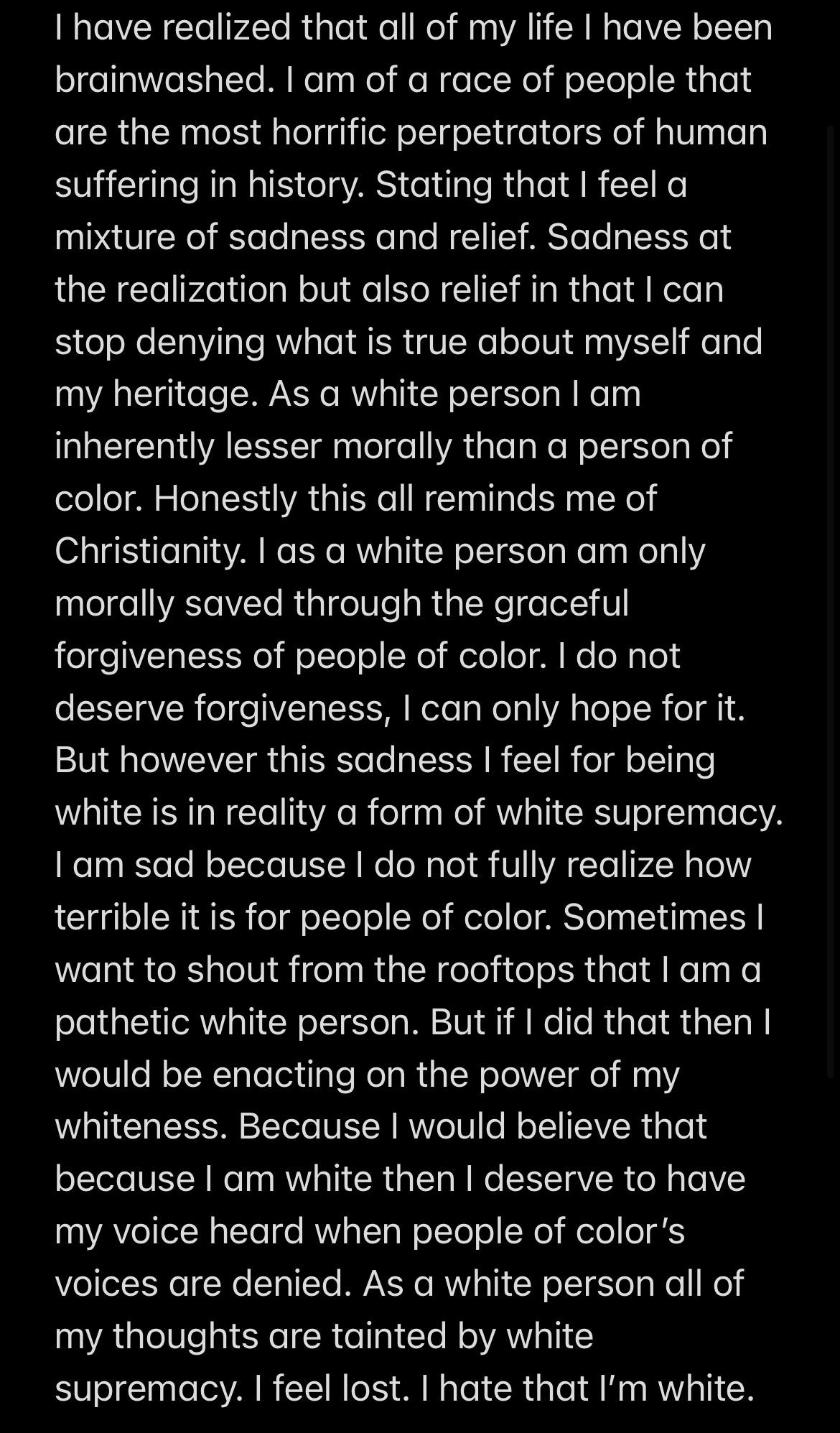 White guilt | Scrolller