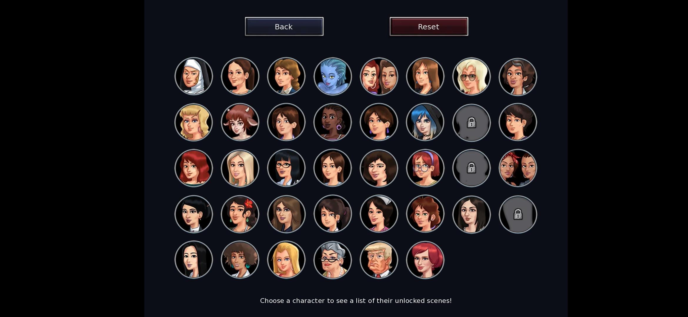 Who are the three locked characters ? | Scrolller