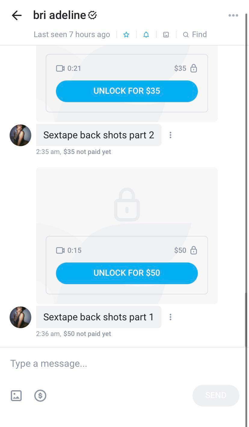 Whoever wants to chip in i’ll cop and then share to reddit. This is for her newest sextape ...