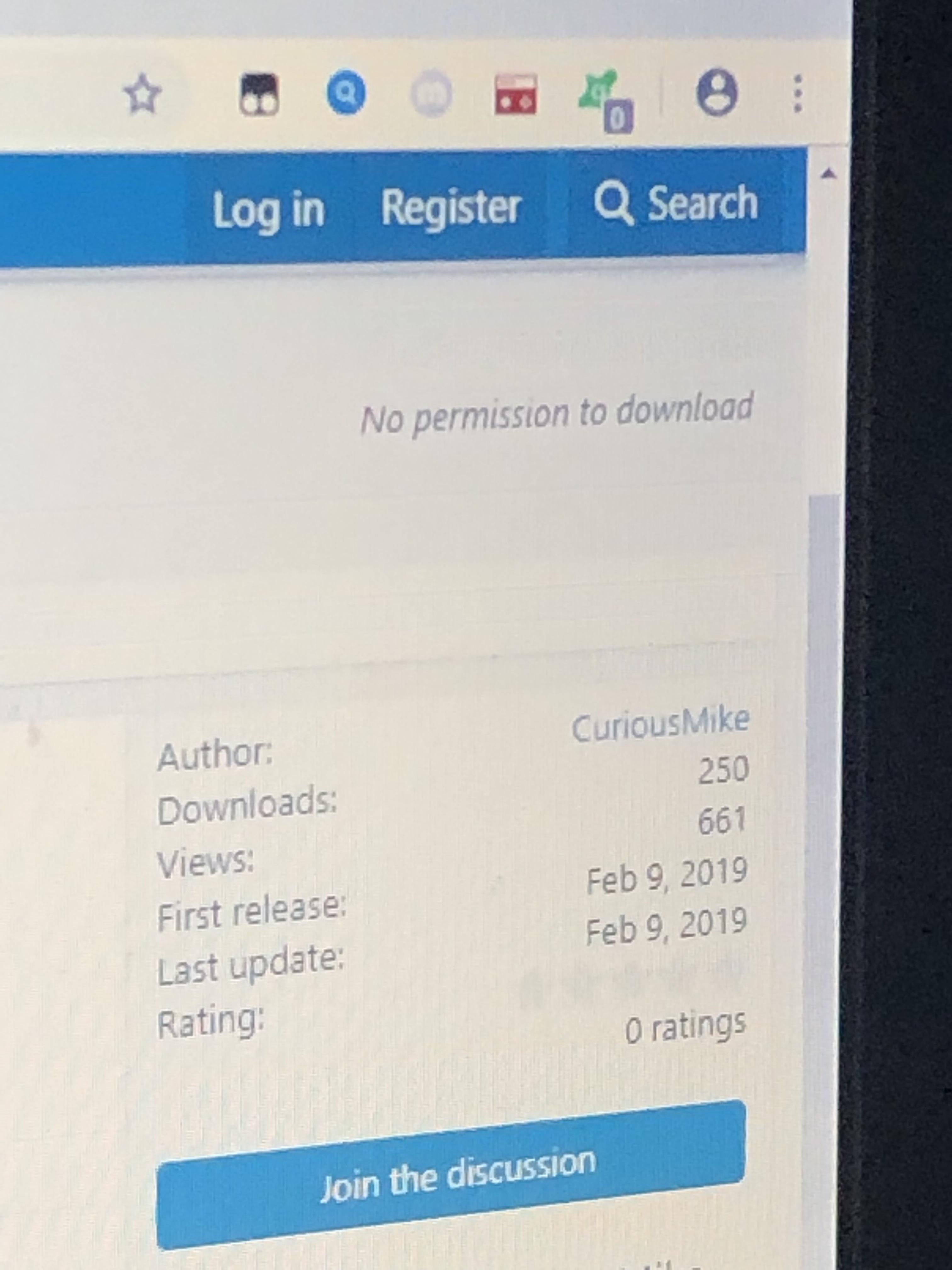 Why arnt I allowed to download the monster truck mod? | Scrolller