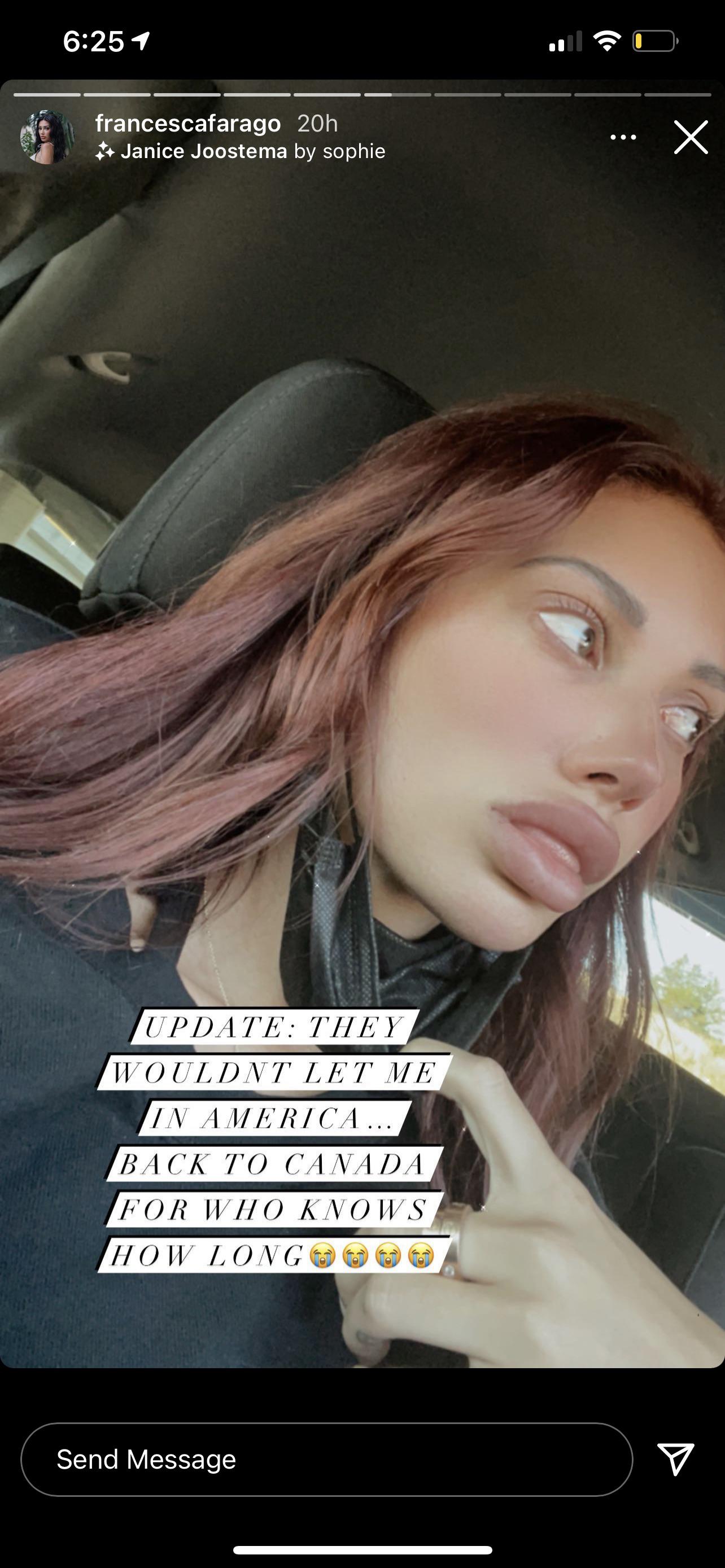 Why does Frankie keep getting rejected from the US…? | Scrolller