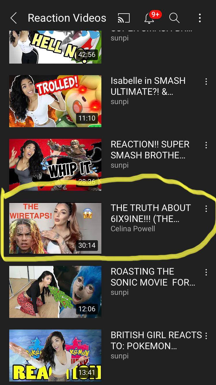 Why does sun have this on her reaction playlist on YouTube | Scrolller