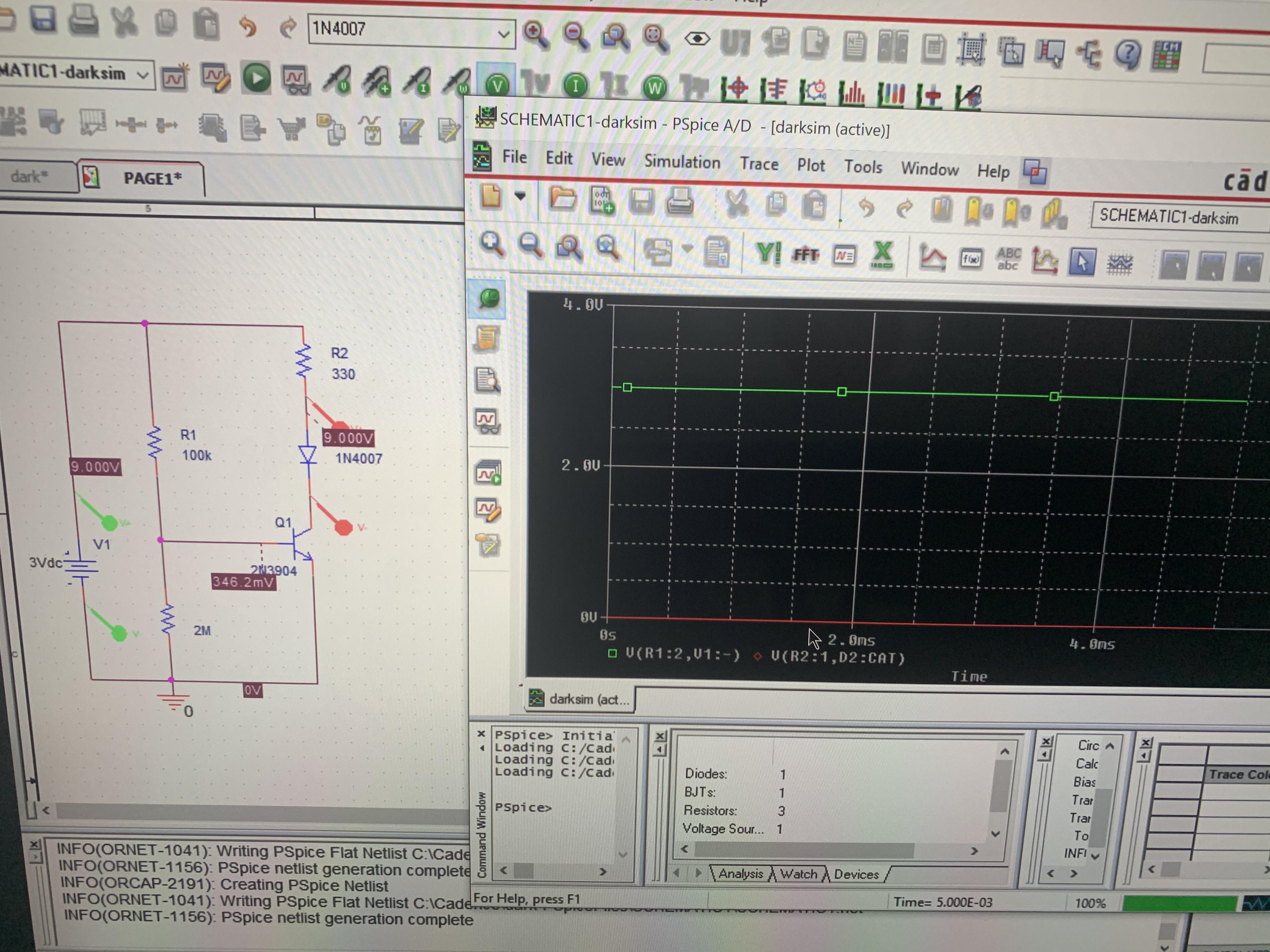 Why is there no voltage drop across the diode? Sorry if this is the ...