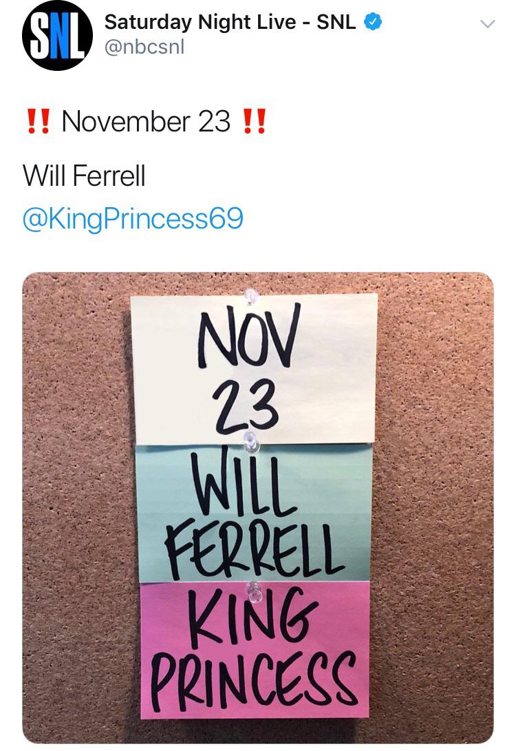 Will Ferrell is hosting on November 23rd! | Scrolller