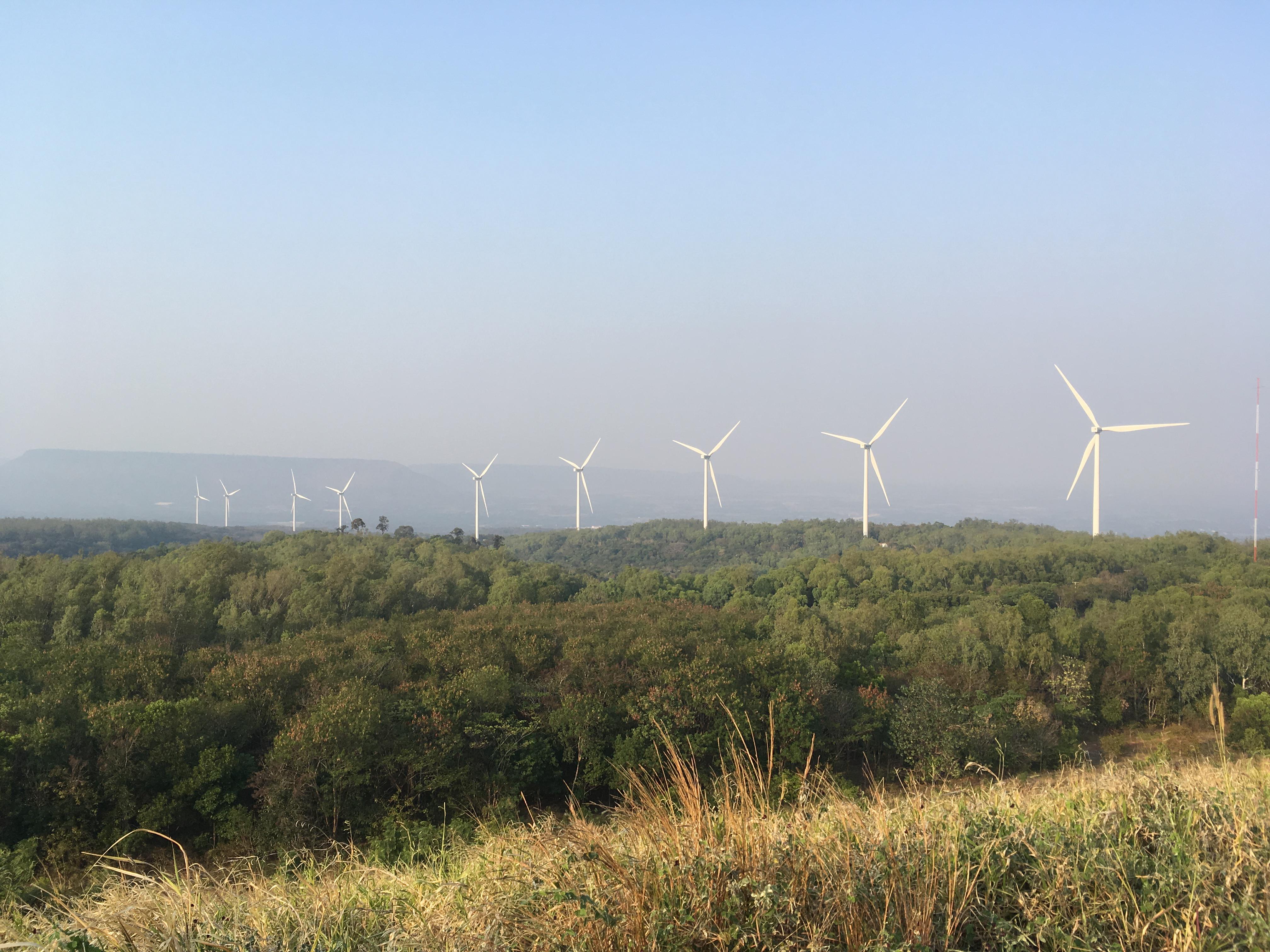 Wind turbine at Sikhio, Thailand. | Scrolller