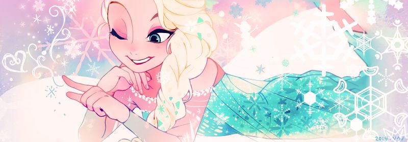 Winking Elsa by ソウノ | Scrolller
