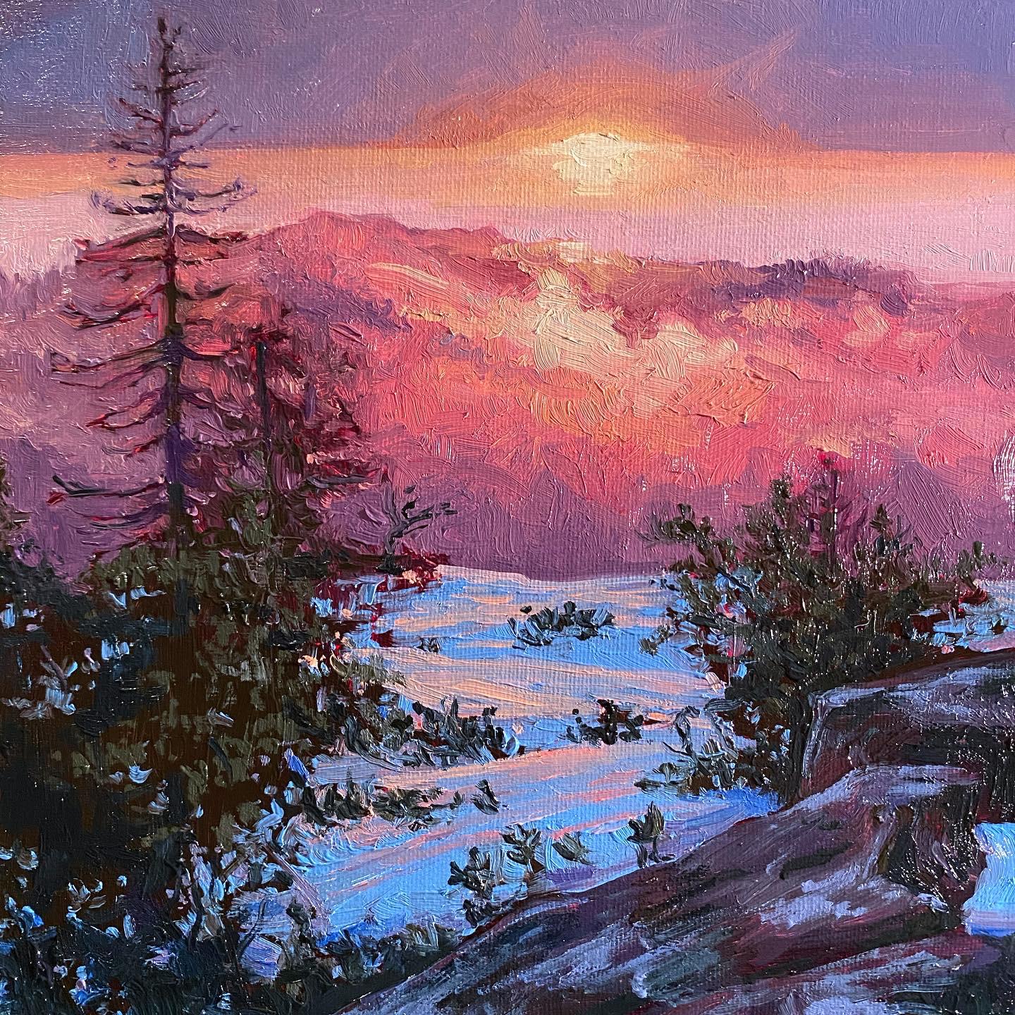 Winter Landscape, Barbino(me), Oil, 2021 | Scrolller