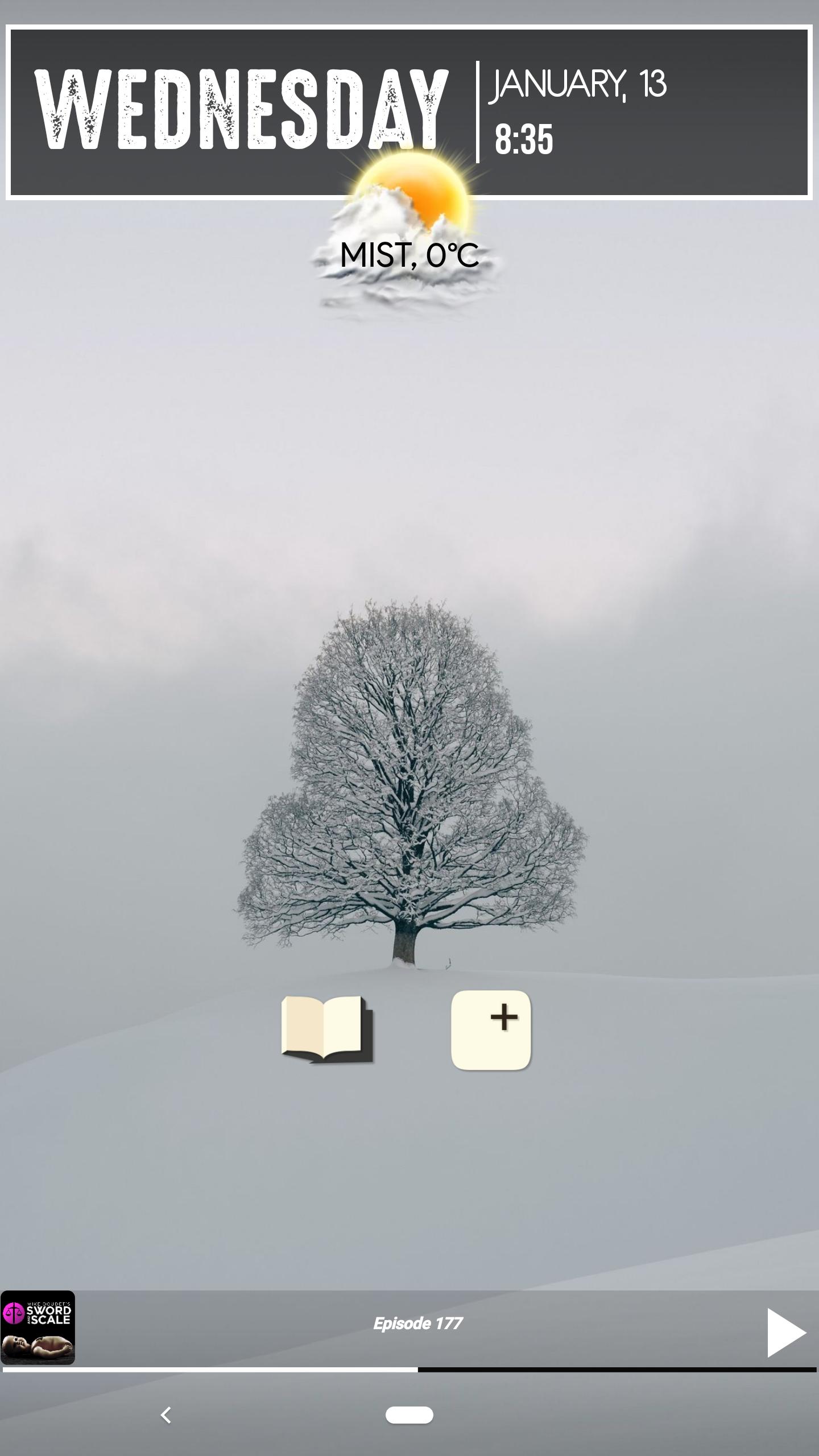 Winter theme. I change the look constantly with the seasons/events. | Scrolller