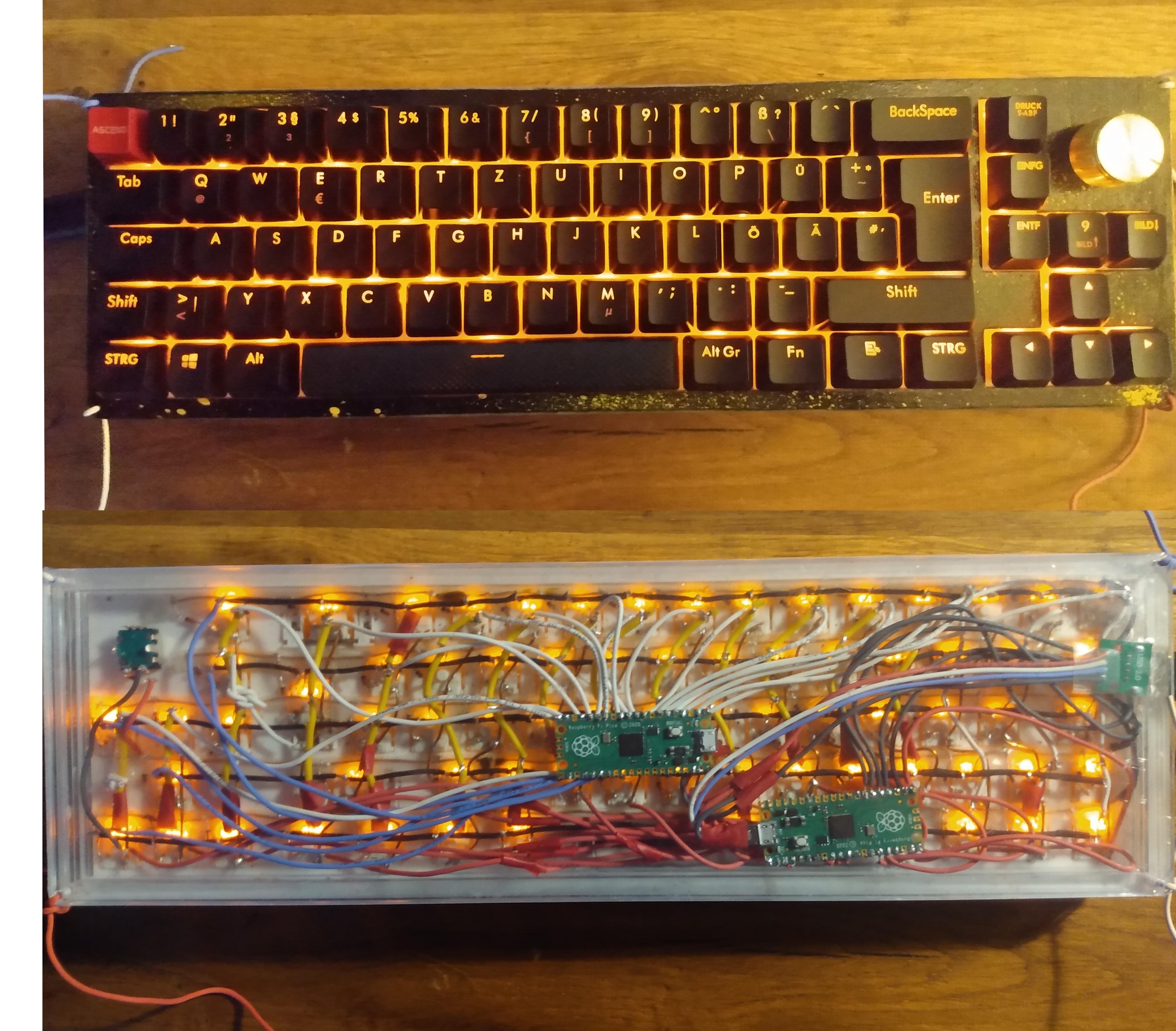[WIP] My full plastic, fully hand-wired first keyboard build | Scrolller