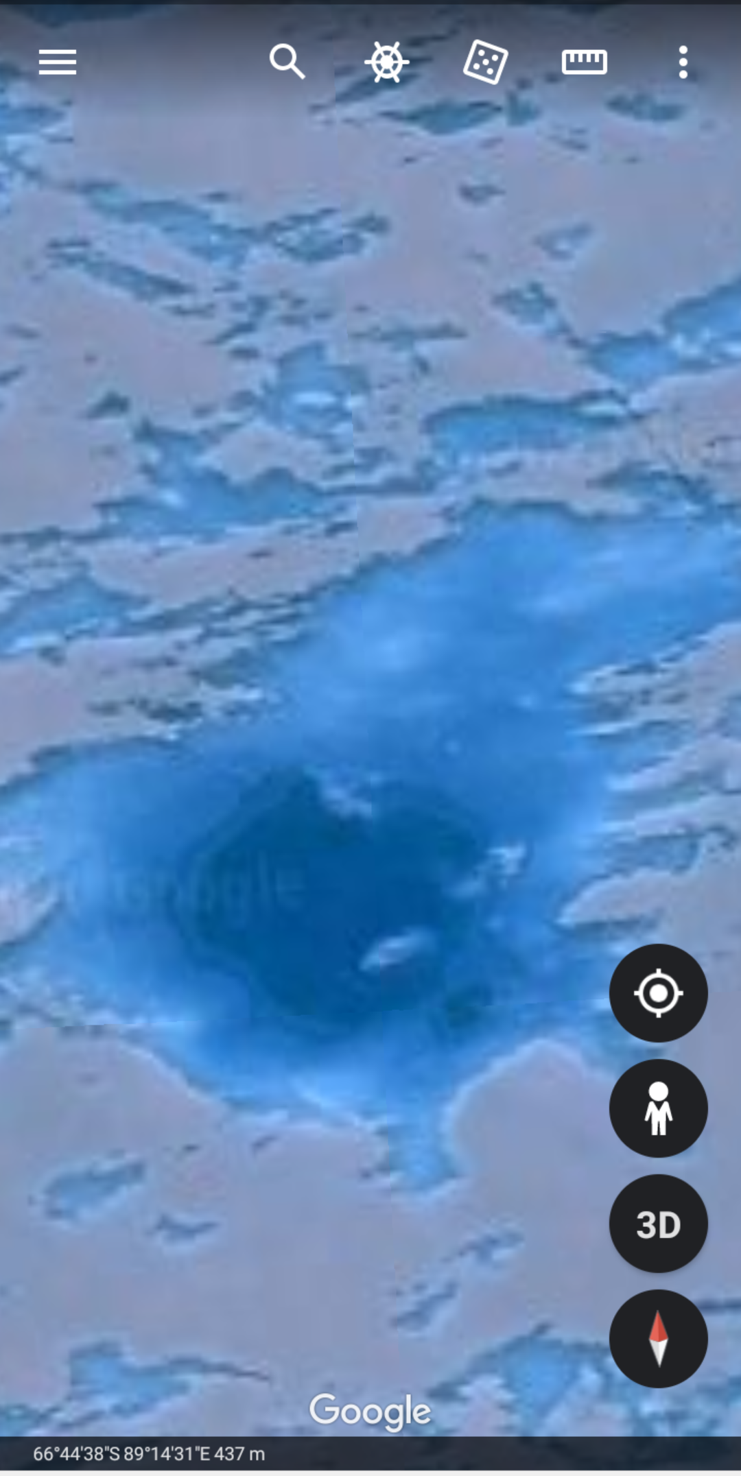 Wish Google Earth had better graphics... Is this possibly a hole opened up that may reveal any ...