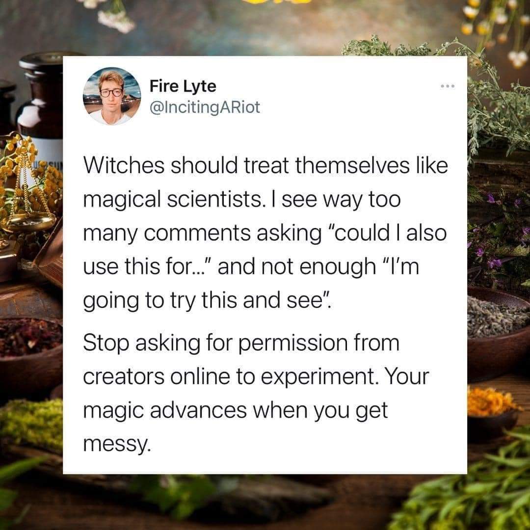 Witches = magical scientists | Scrolller