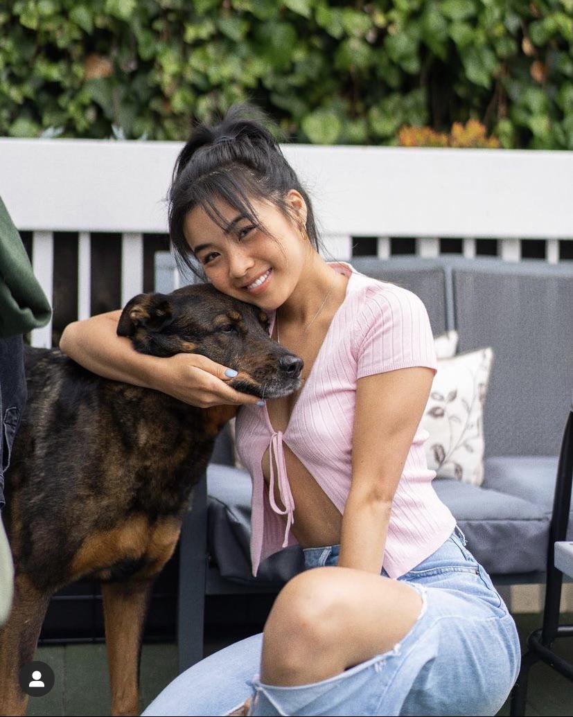 With her dog | Scrolller