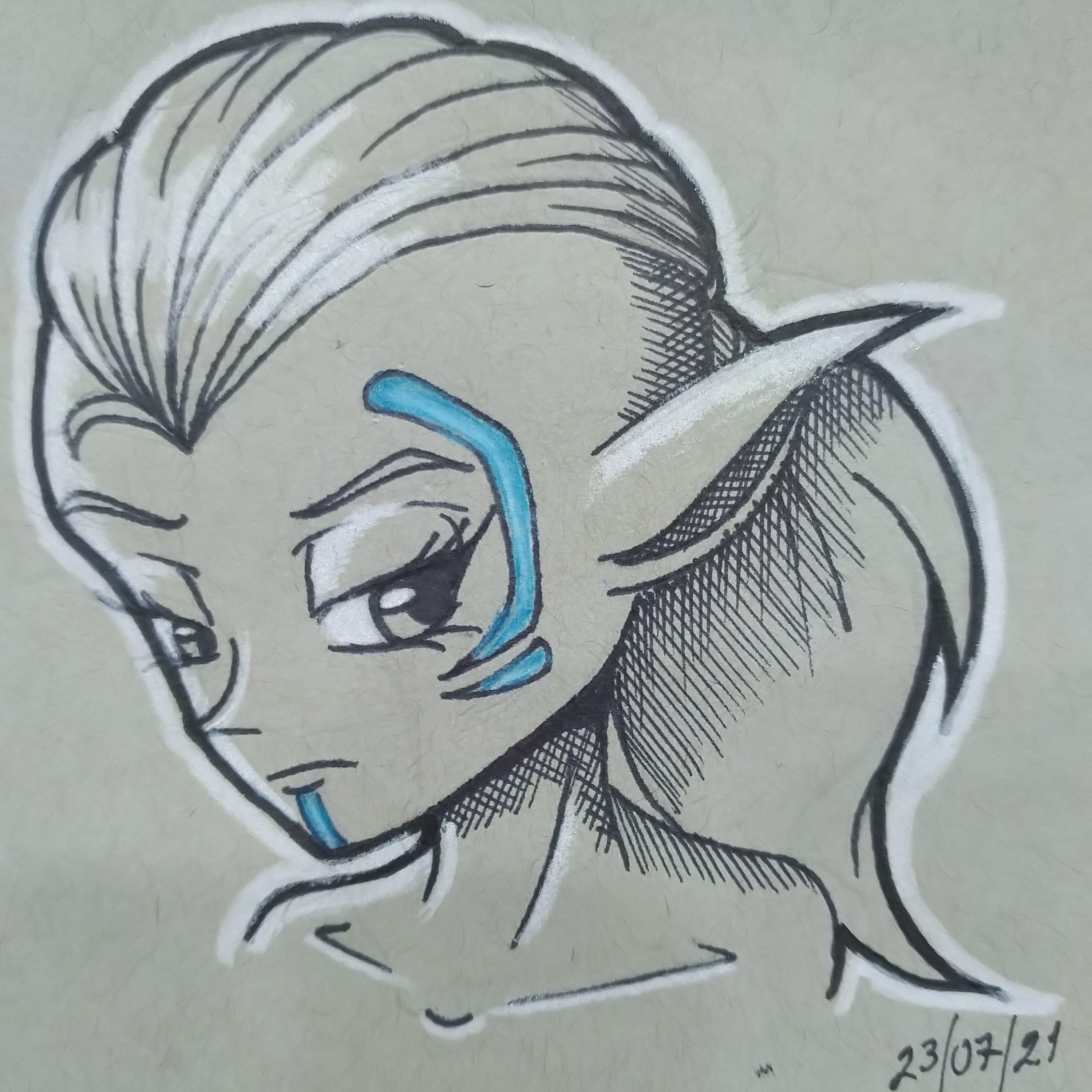 Wood elf girl, art by me, inspired in Warhammer fantasy lore | Scrolller