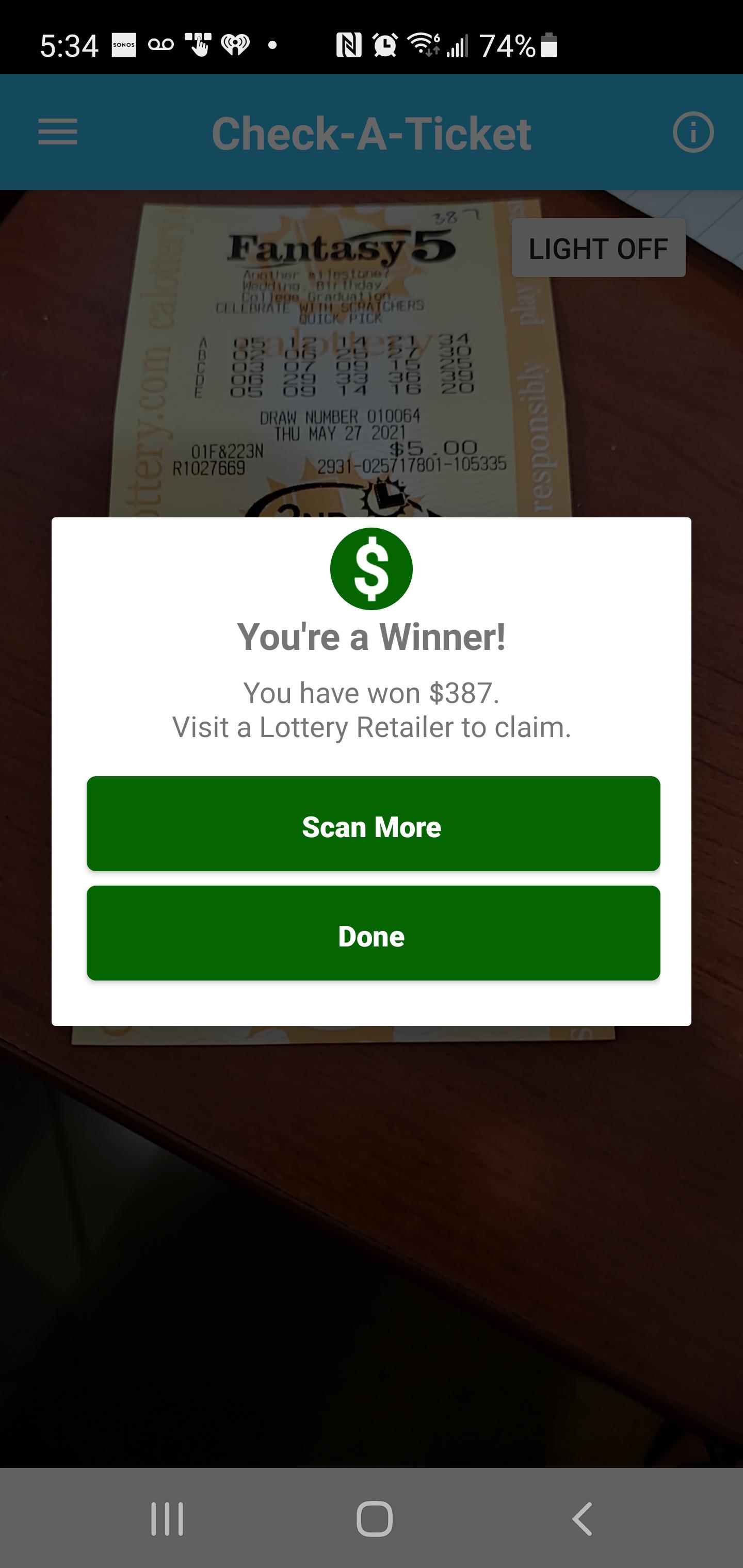 Woohoo! 4 out of 5 numbers! Just barely missed 100k. But I'll take it! | Scrolller