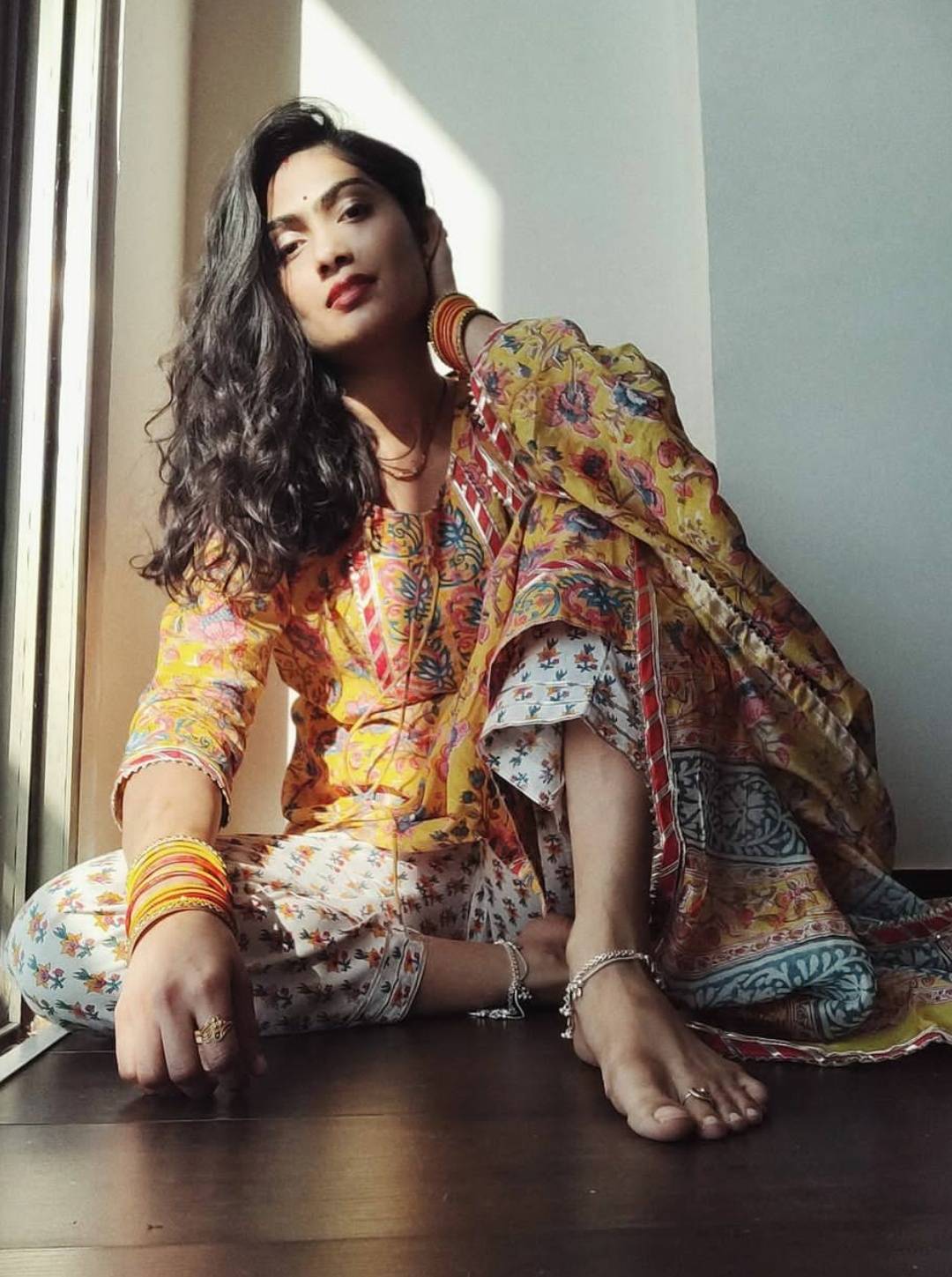 Wore a traditional dress after sooooo long. How do I look my lovelies? | Scrolller