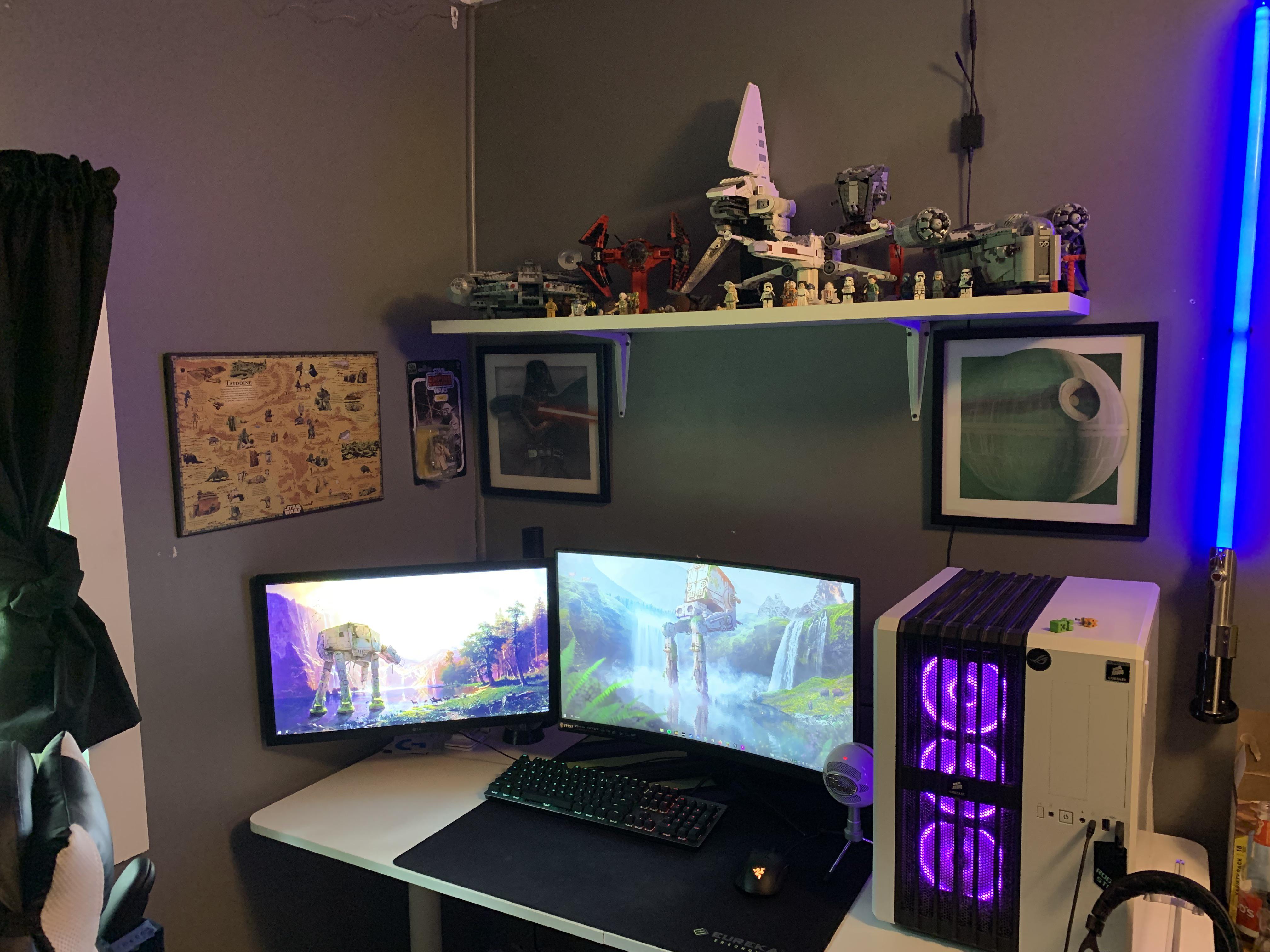 Work in progress Star Wars corner battle station | Scrolller