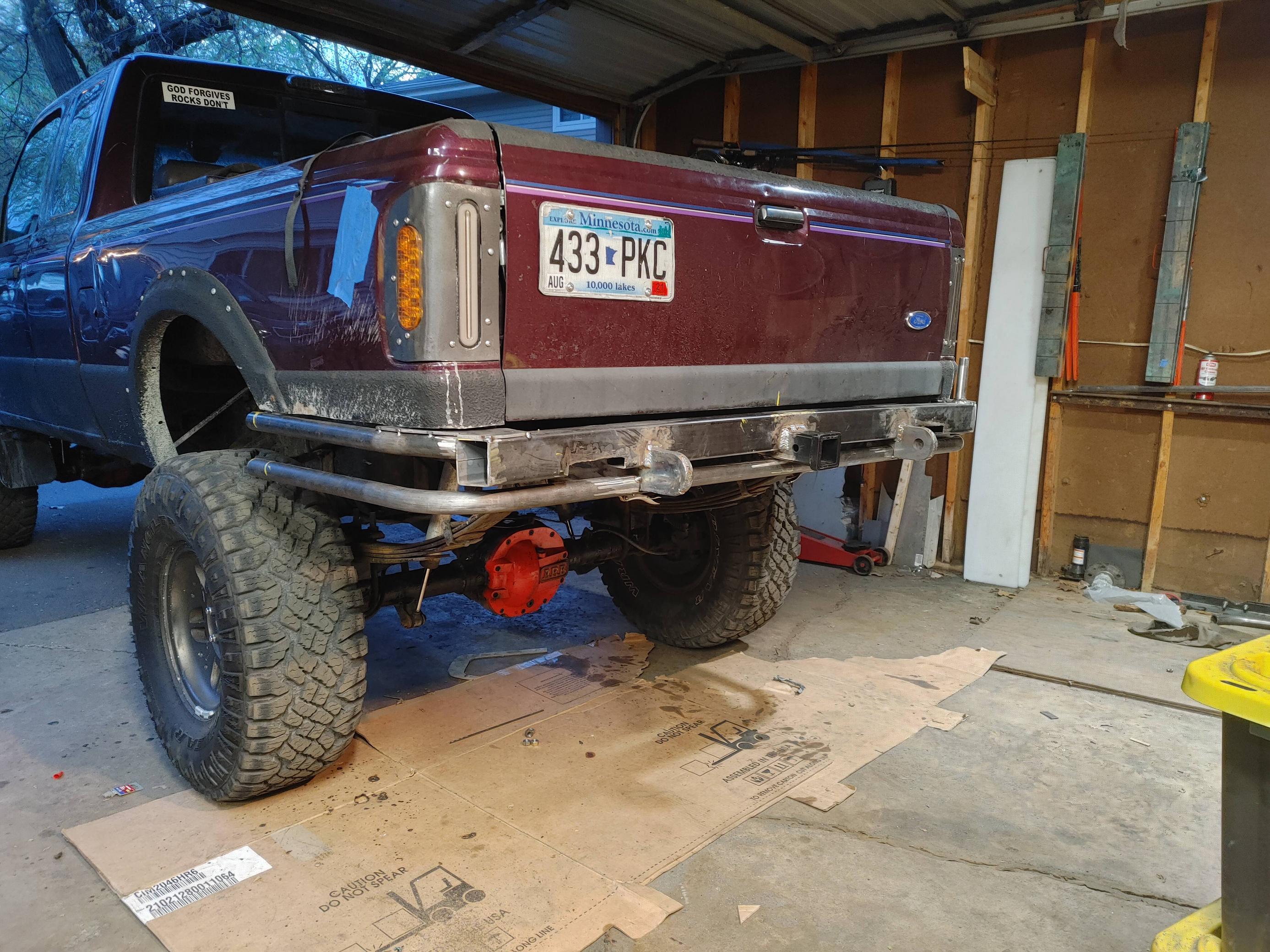 Working on a swing out bumper for that overland clout. | Scrolller