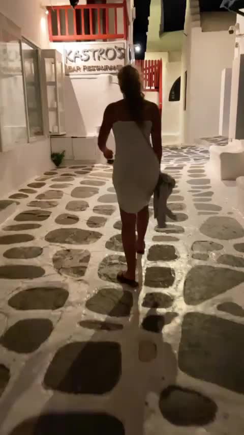 Walking around Greece, would you hold on to my panties for me? 😋 | Scrolller