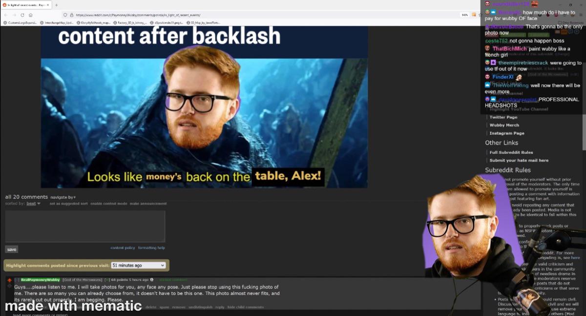 Wubby talks about THE photo | Scrolller