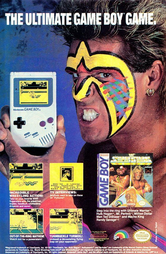 WWF Superstars for Gameboy, 1991 | Scrolller
