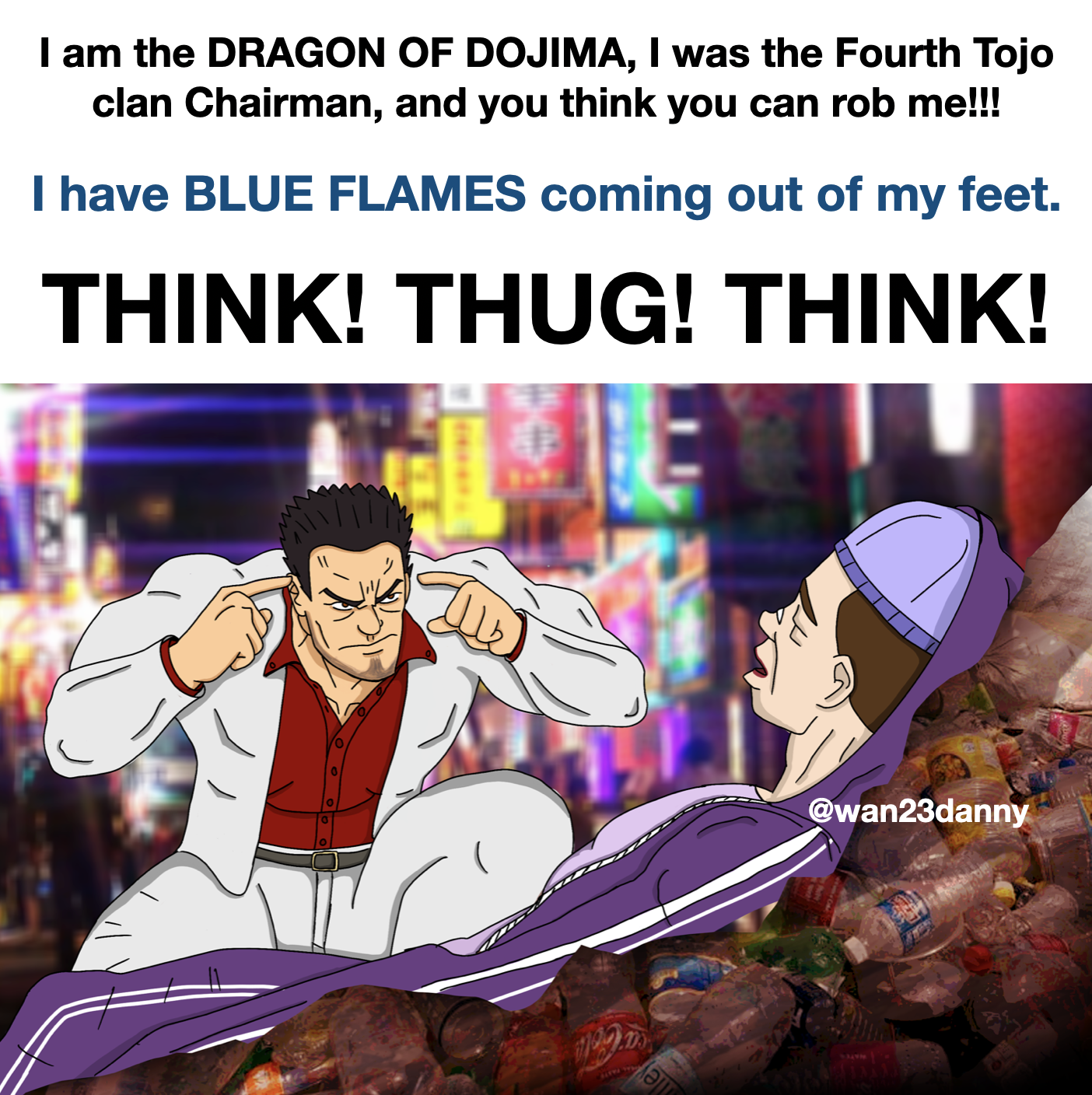 Yakuza X Invincible crossover meme | Scrolller