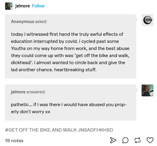 Yeah? Well, uh, your dad. Or something. | Scrolller