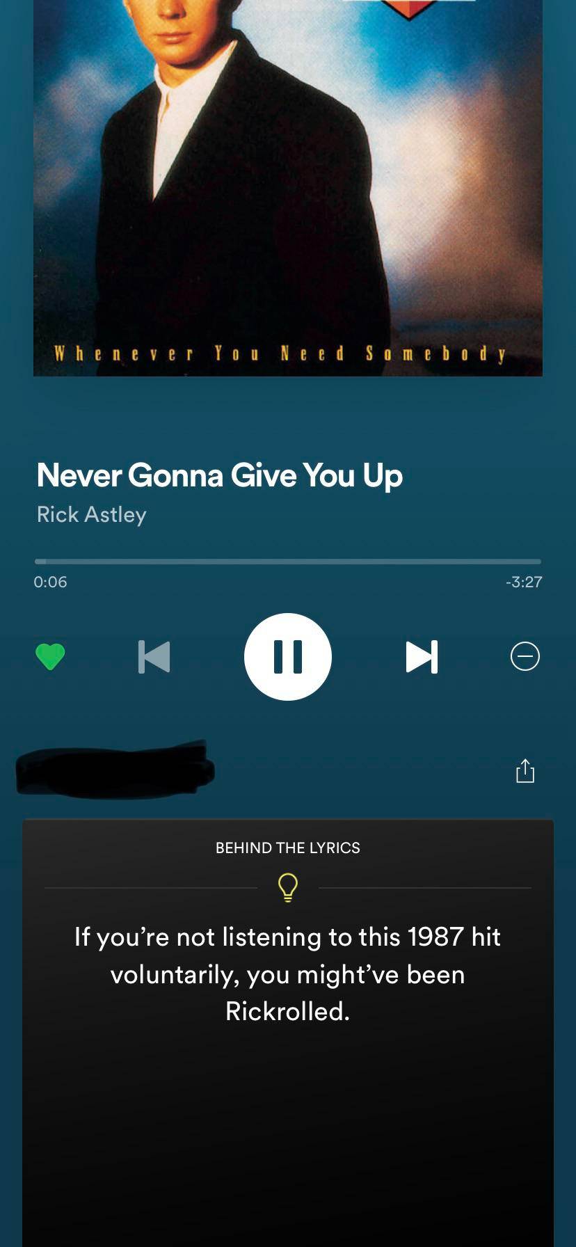 Yes, thanks Spotify. | Scrolller