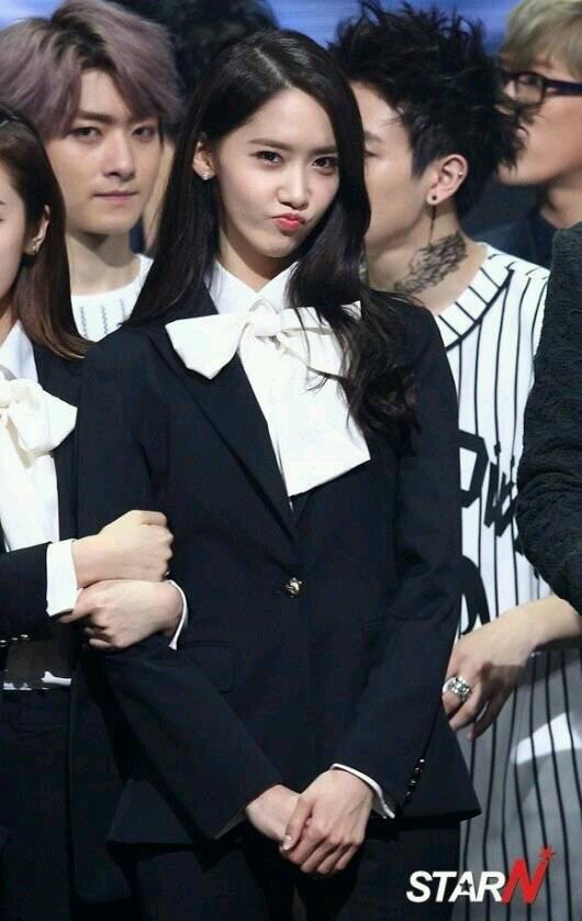 YoonA with a funny face @ M!Countdown | Scrolller
