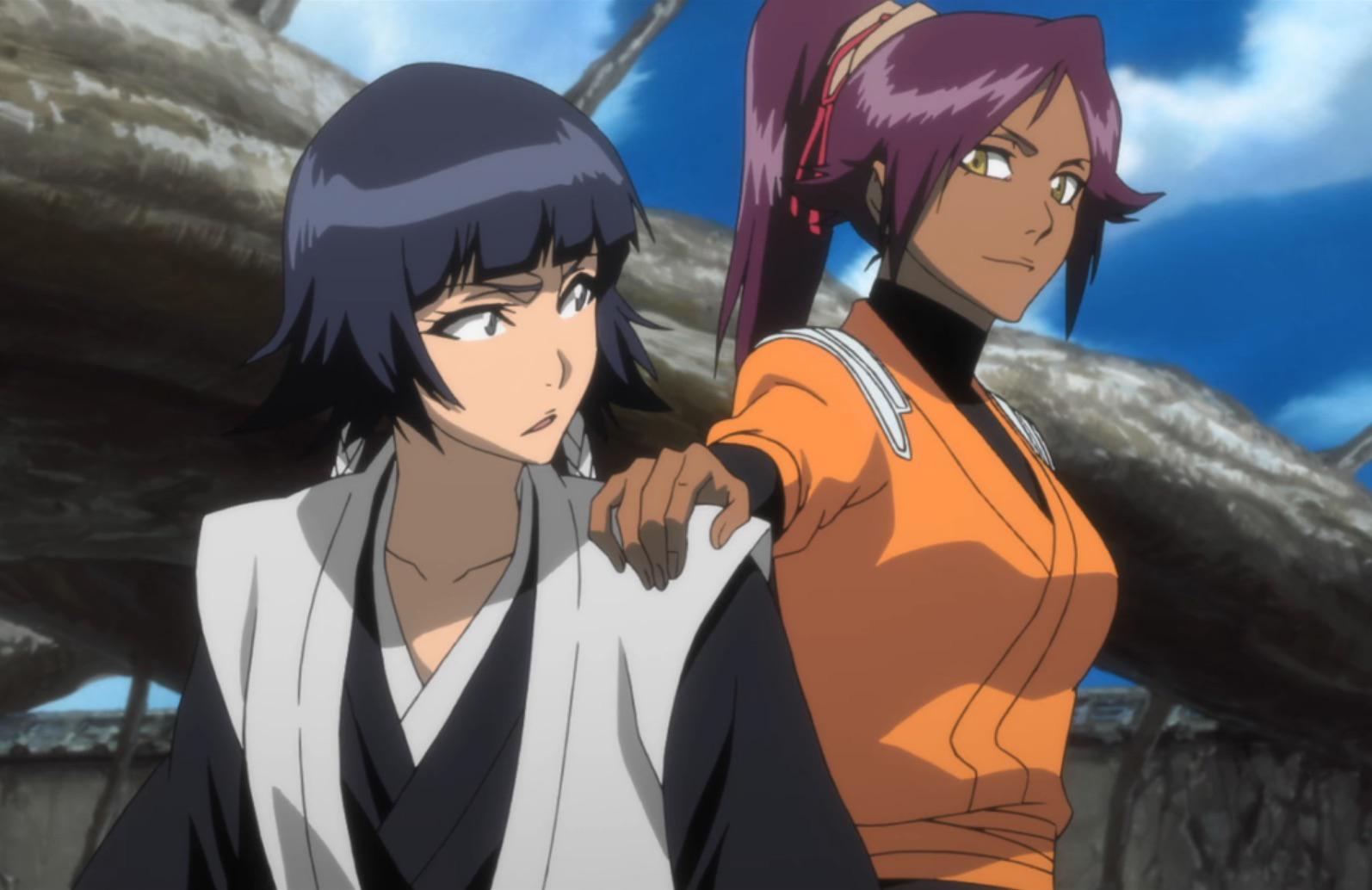 Yoruichi Reassuring Soi Fon [Bleach] | Scrolller