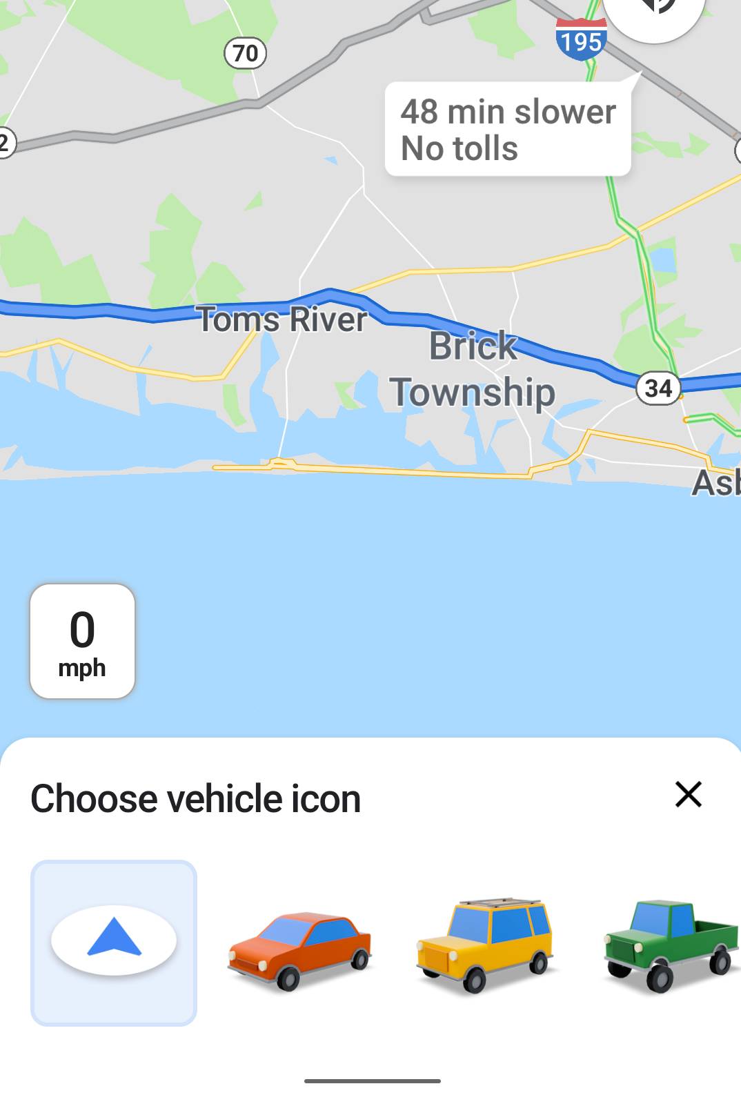 You can now change your car on Android Maps version. | Scrolller