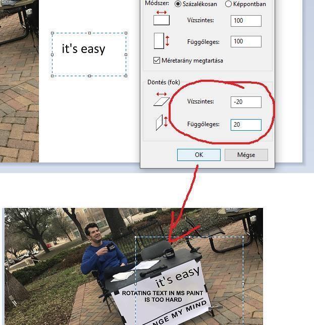 You can rotate text in MS Paint! | Scrolller