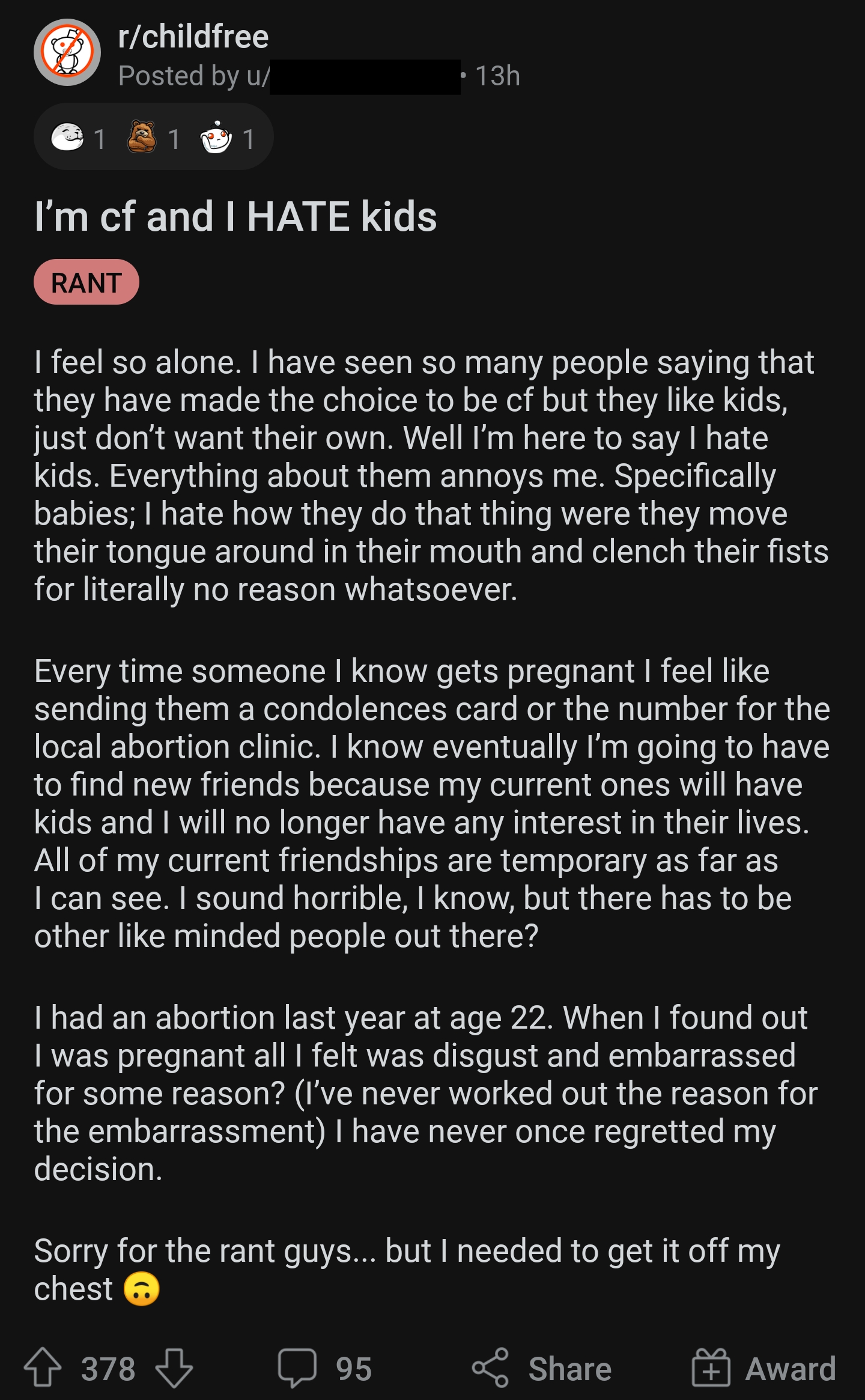 You have kids? Our friendship is now temporary. Lmao it's no coincidence their post starts with ...