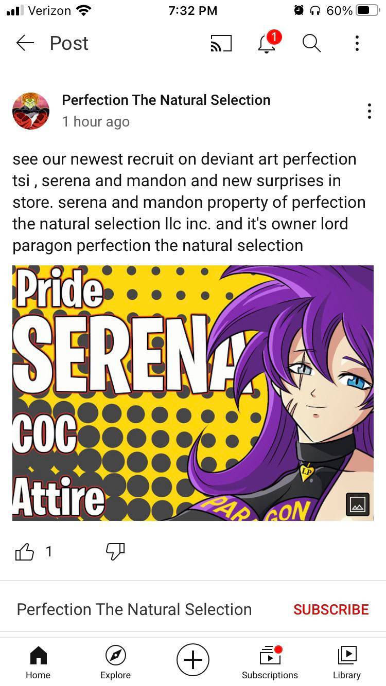 You know that perfection guy, trying to claim another character but this time the character ...