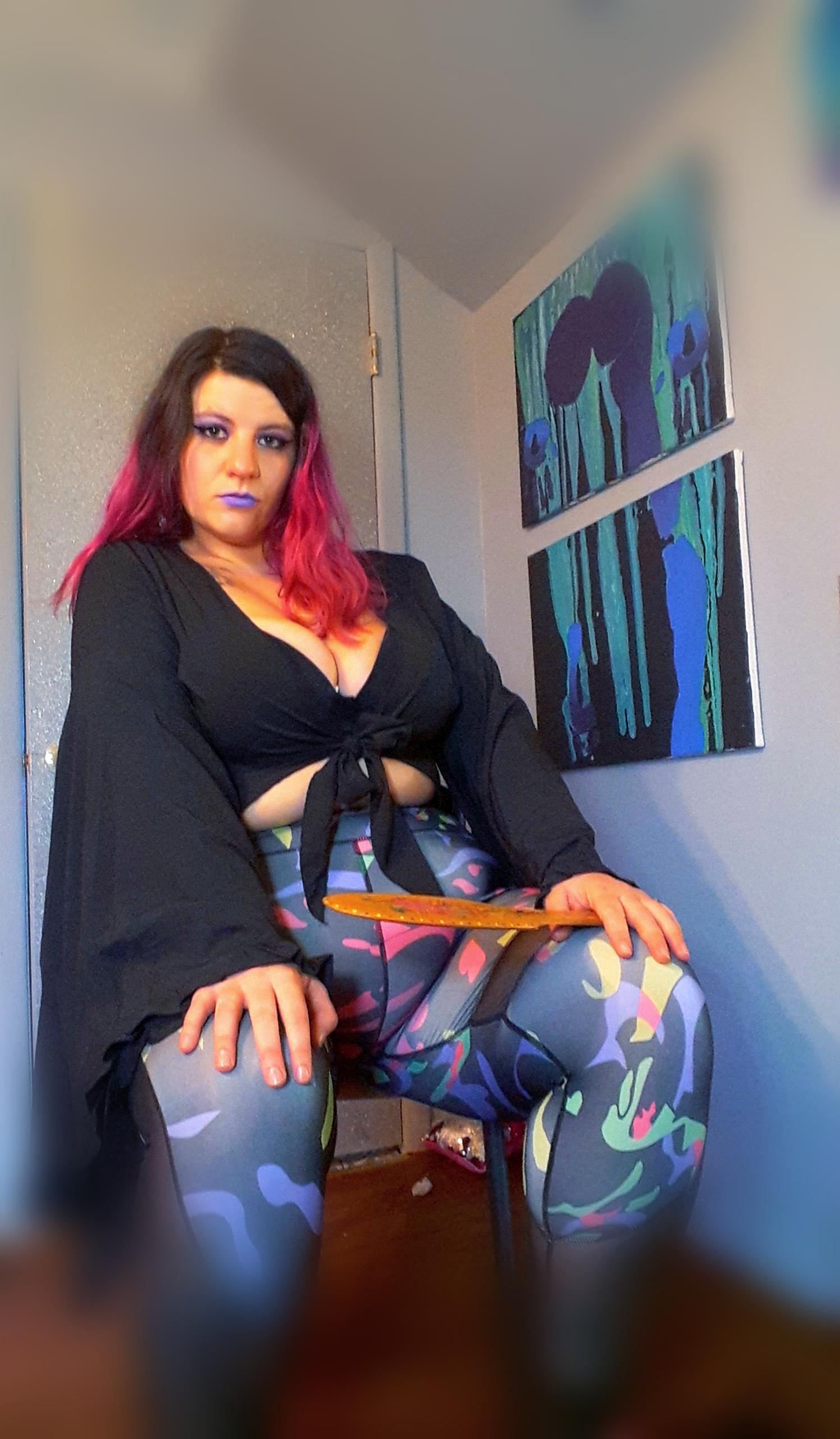 Your mistress is ready to give you a good paddling. | Scrolller