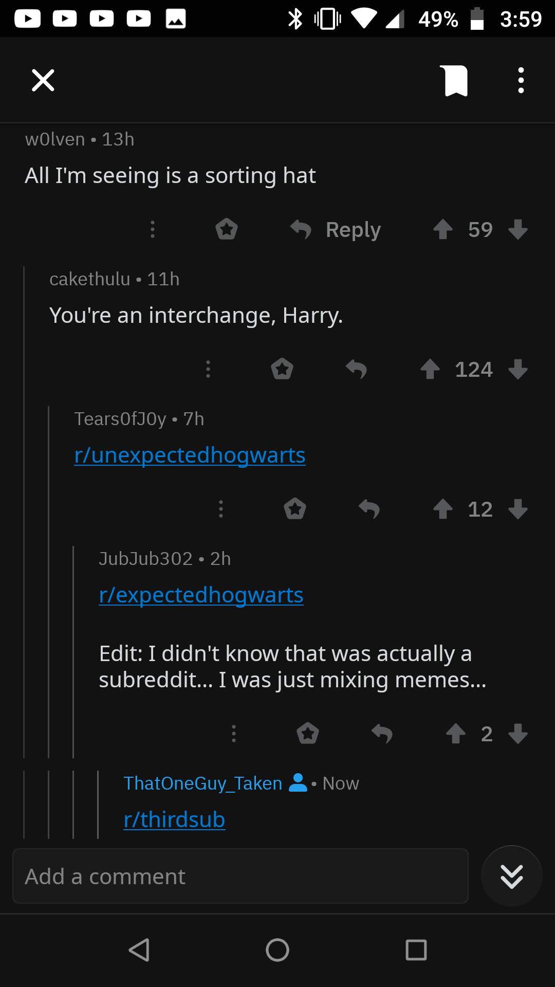 You're an interchange, Harry | Scrolller