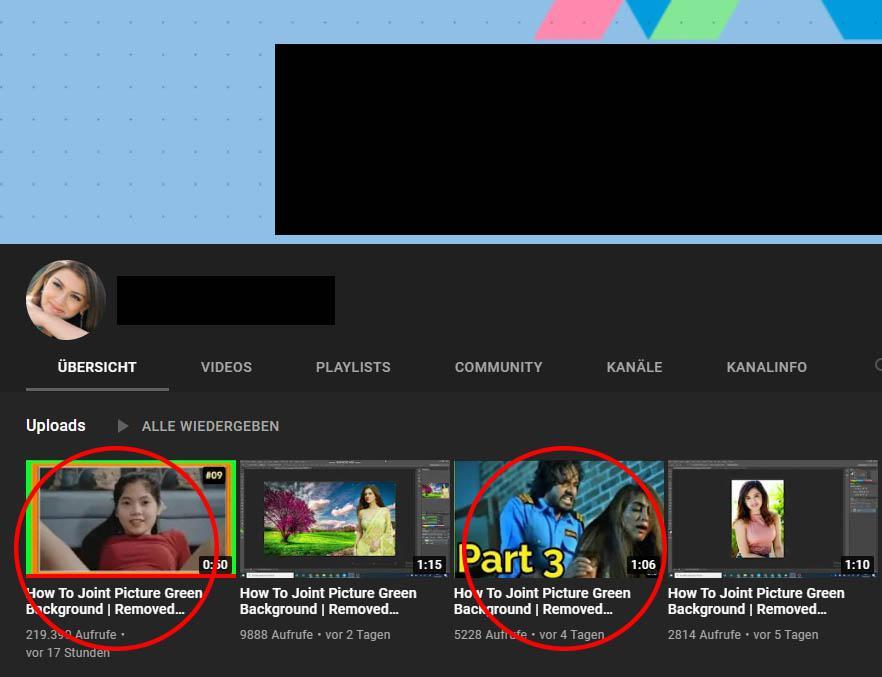 Youtube-Channels like this that use porn as clickbait for their 1min photoshop tutorials. They ...