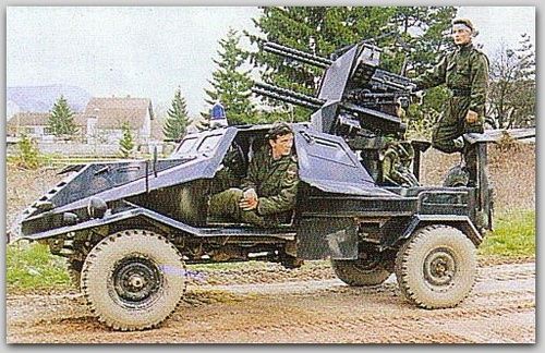 Yugoslav UAZ equipped with four-barrel 12.7mm machine gun | Scrolller