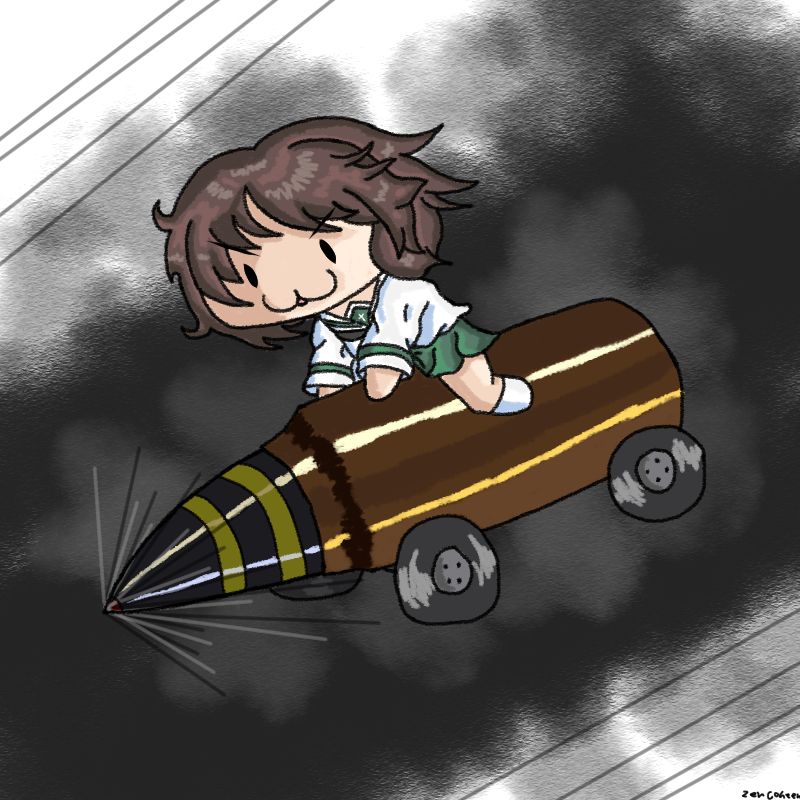 Yukari Riding the HE Shell | Scrolller