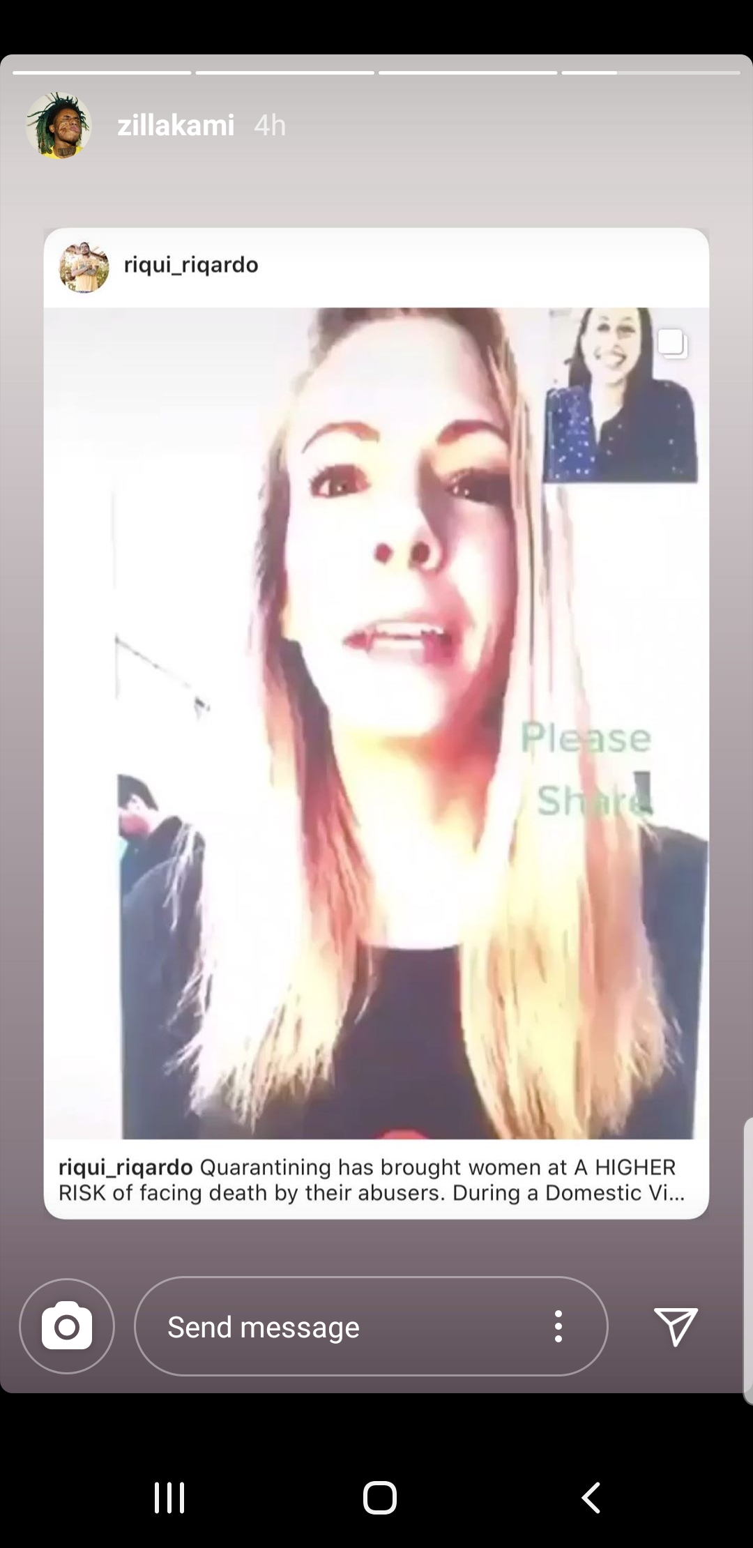 Zilly says no to domestic violence | Scrolller