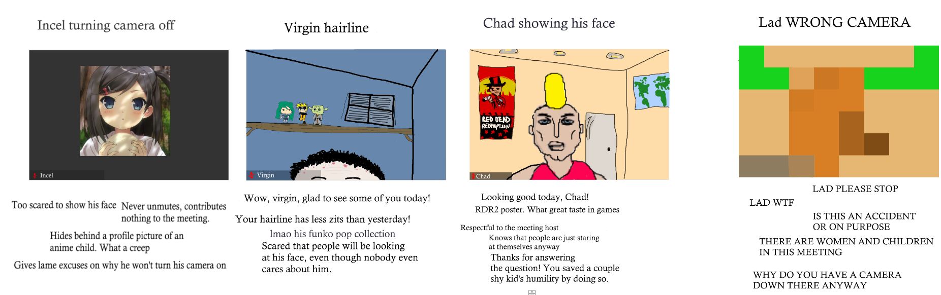 Zoom meeting virgin vs chad (OC) | Scrolller