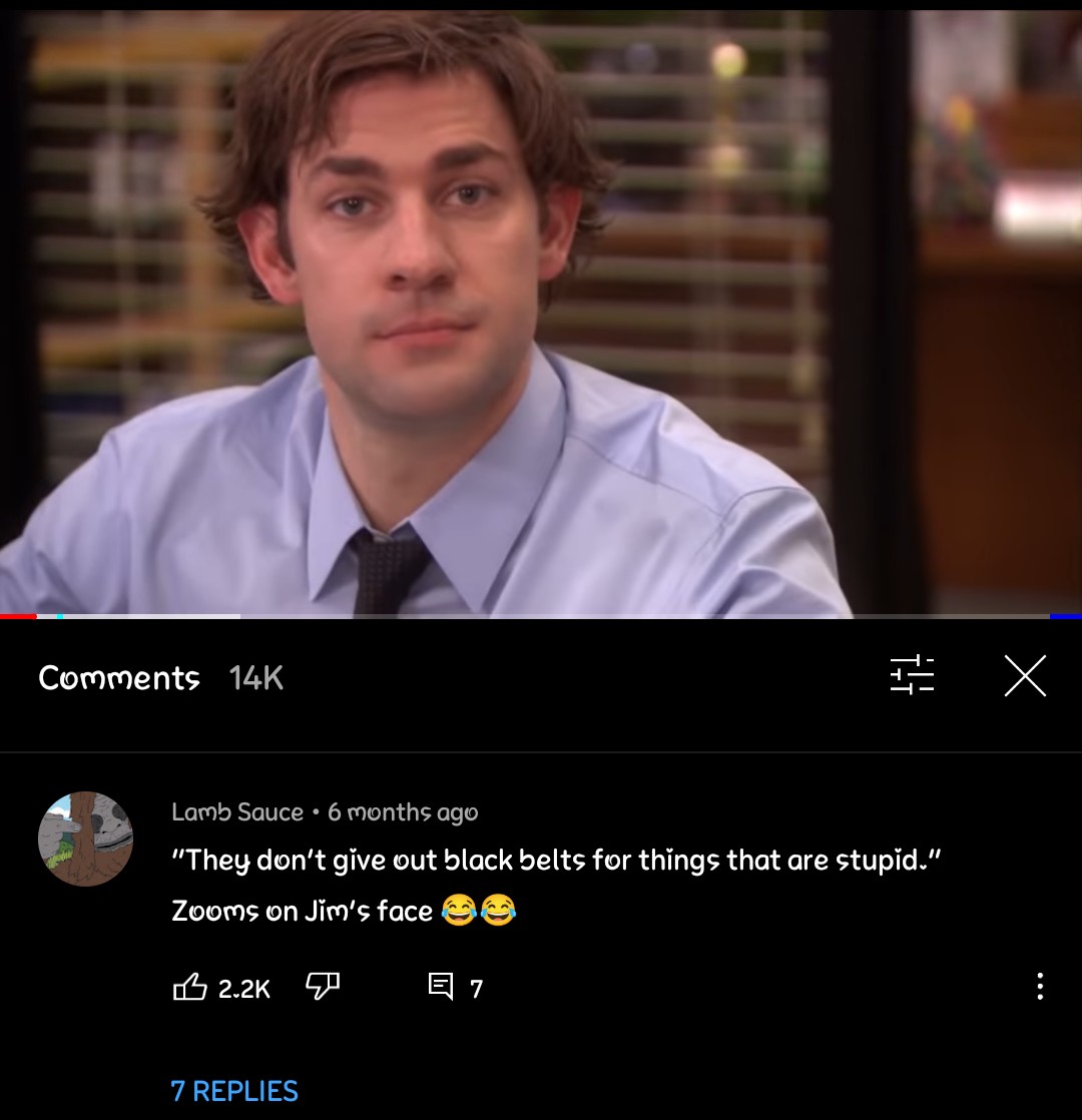 Zoom on Jim's face when Dwight says ..... | Scrolller