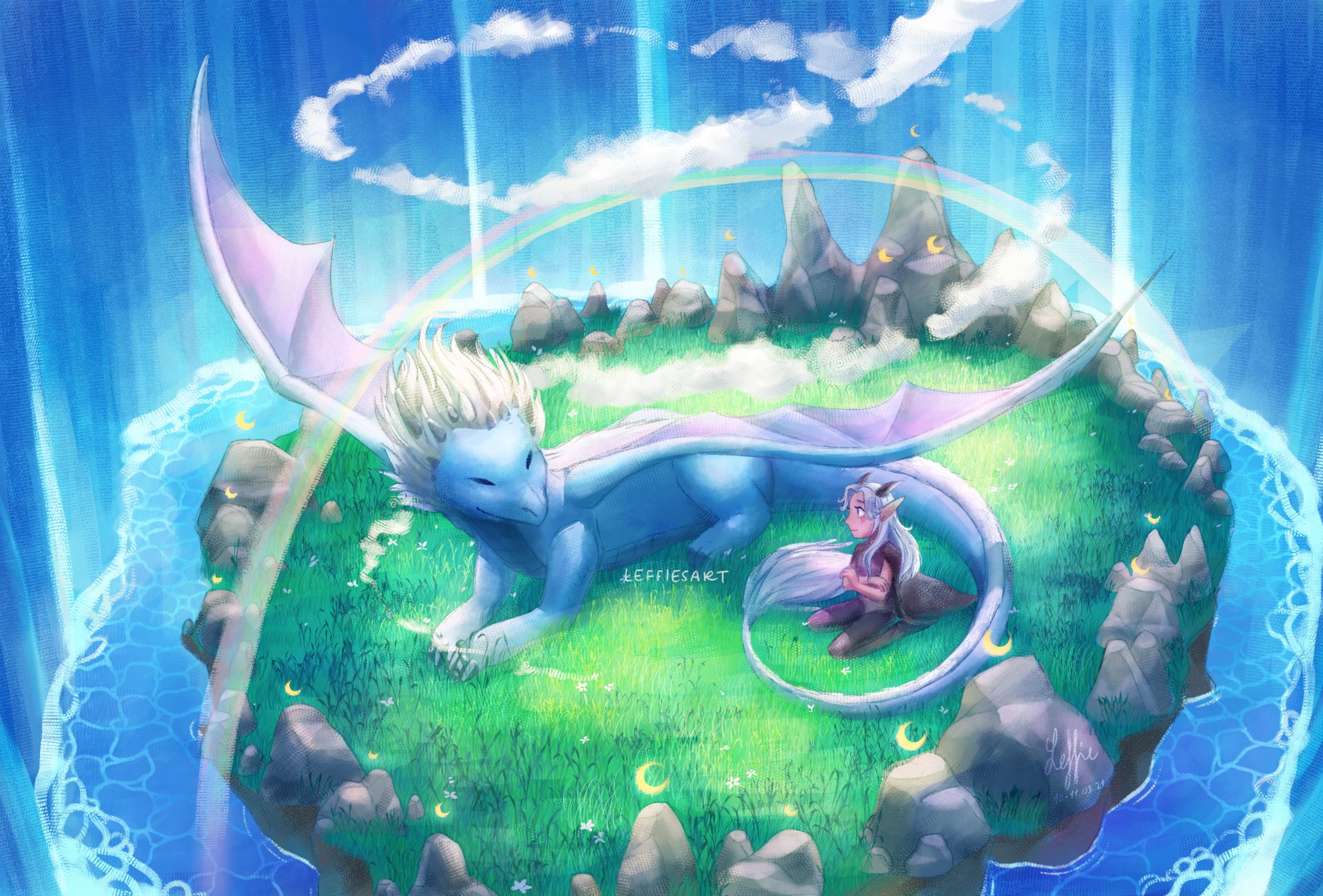 Zym and Rayla by Leffie | Scrolller