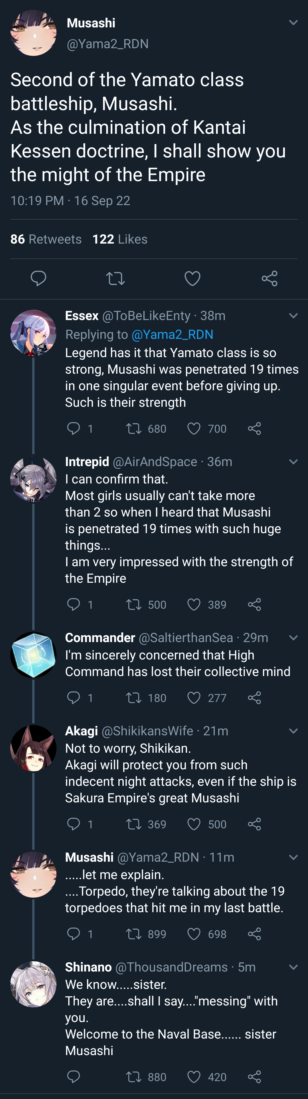 19 Fishes, 17 Pickles (Musashi, Essex, Intrepid) | Scrolller