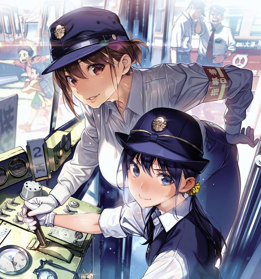 2 cute train conductors | Scrolller