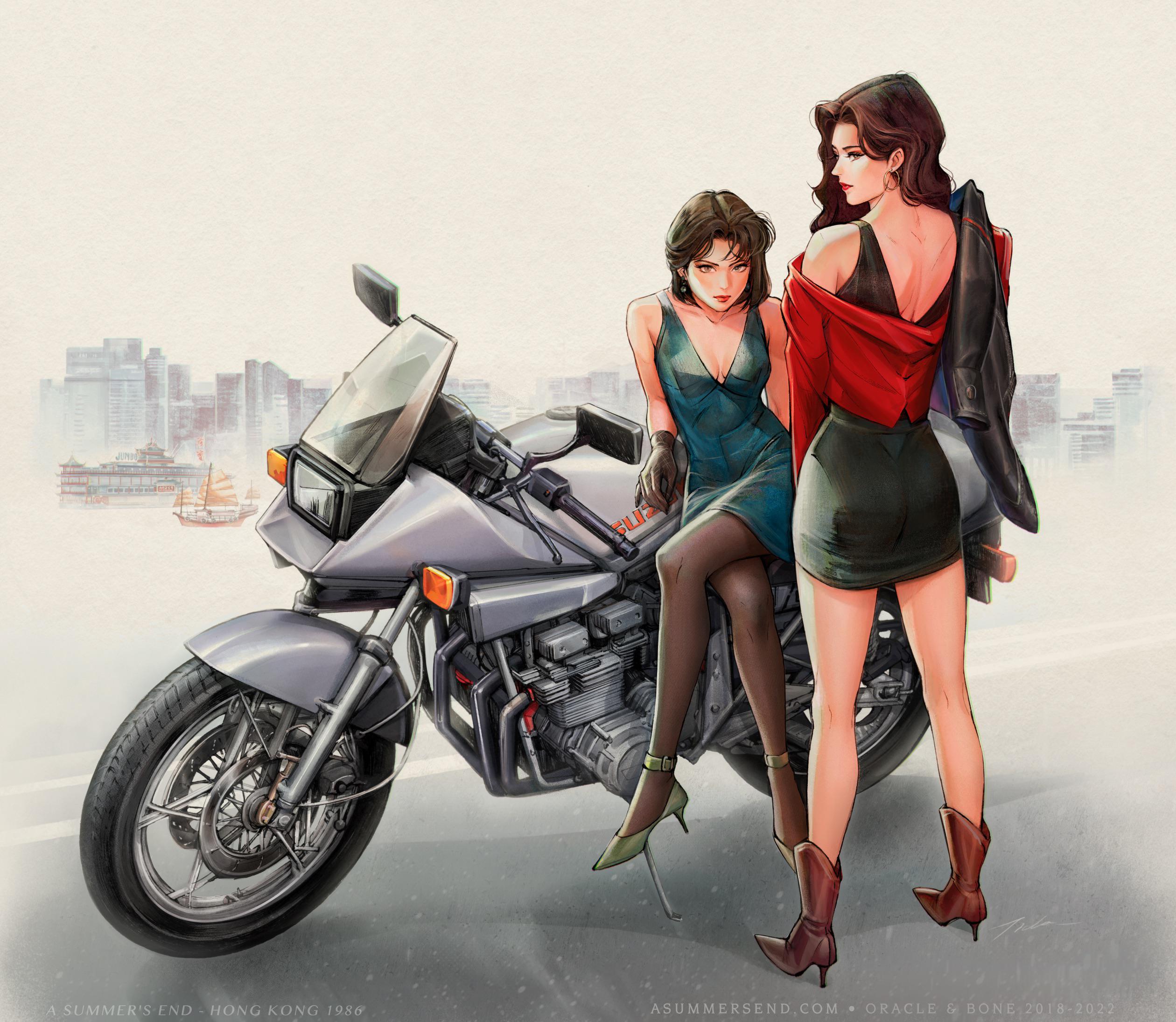 80s Biker Babes (by lilac) [Original] | Scrolller