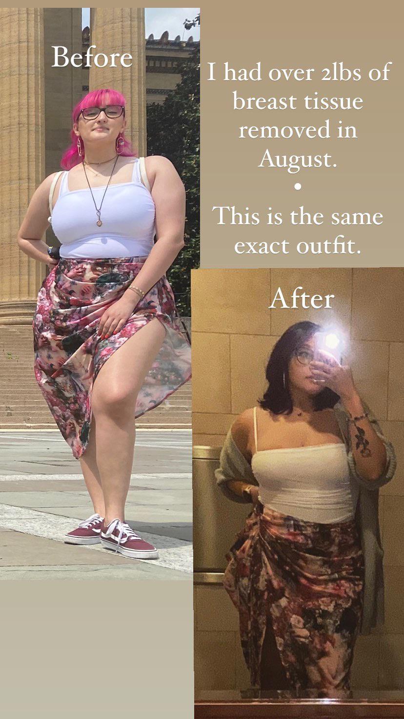 A before and after in the same outfit ♥️ | Scrolller