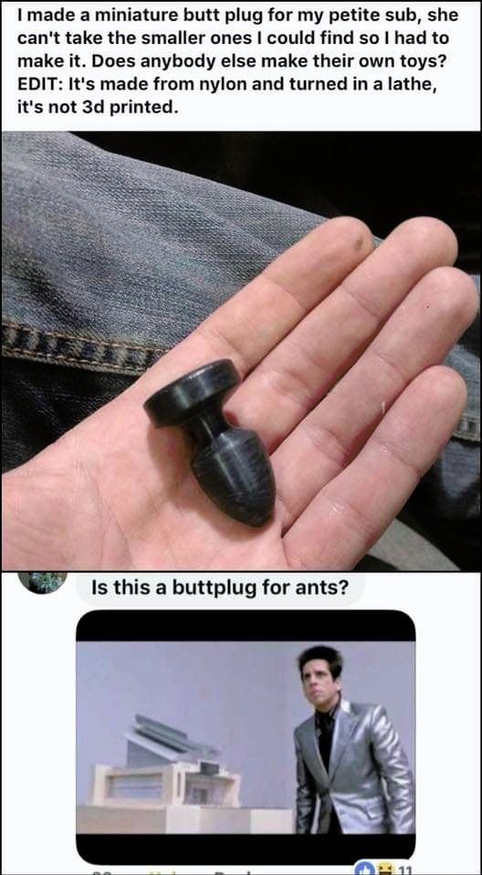 A buttplug for ants? | Scrolller