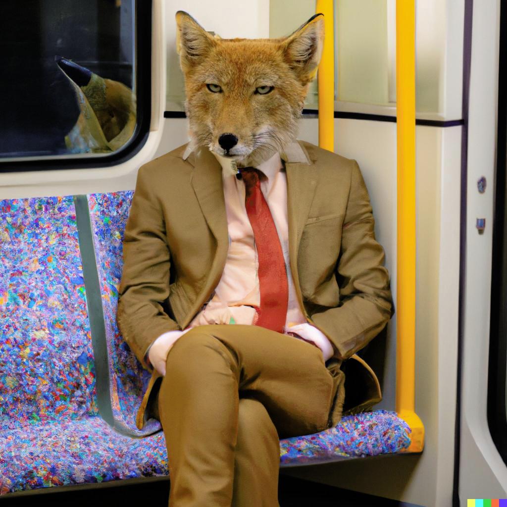 A fancy fox riding the London Underground | Scrolller