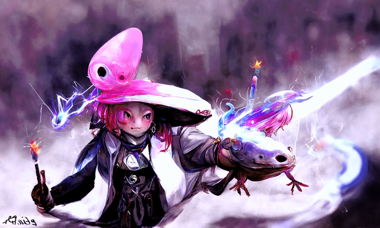 A Gijinka Axolotl Arcane Mage | Scrolller