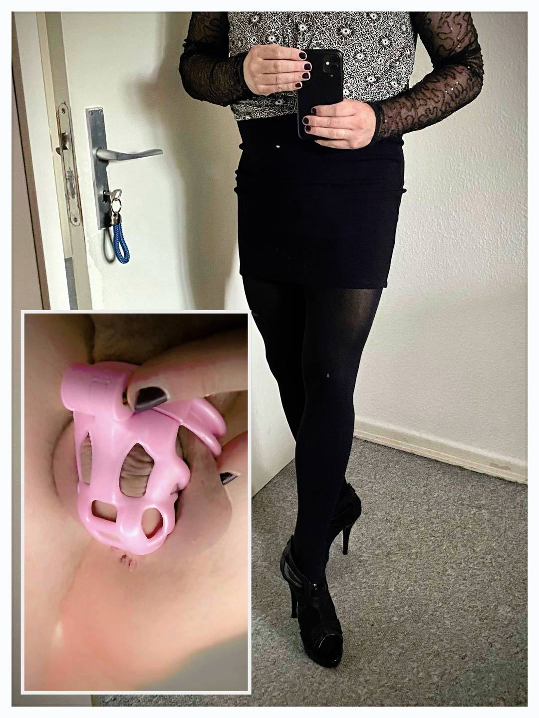 a good sissy naturally wears a chastity cage under her dress | Scrolller